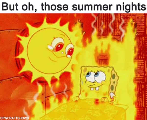 Best Texas Heat Memes [2025] – DFW Craft Shows