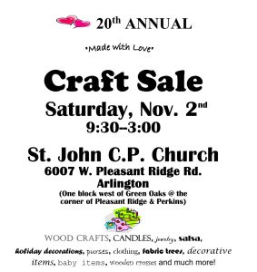 St. John Craft Sale – DFW Craft Shows